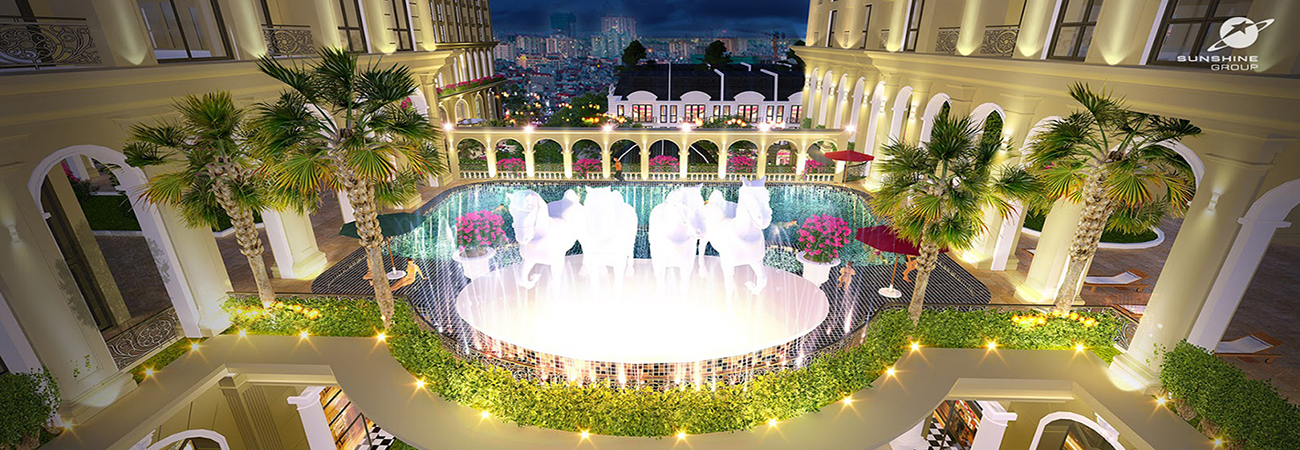 Vườn treo Sunshine Riverside, không gian xanh từ các căn hộ cao tầng